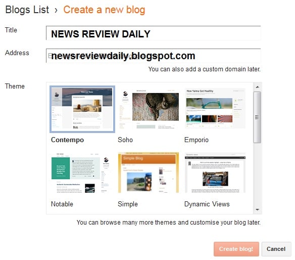 HOW TO START A FREE BLOGSPOT BLOG IN BLOGGER?